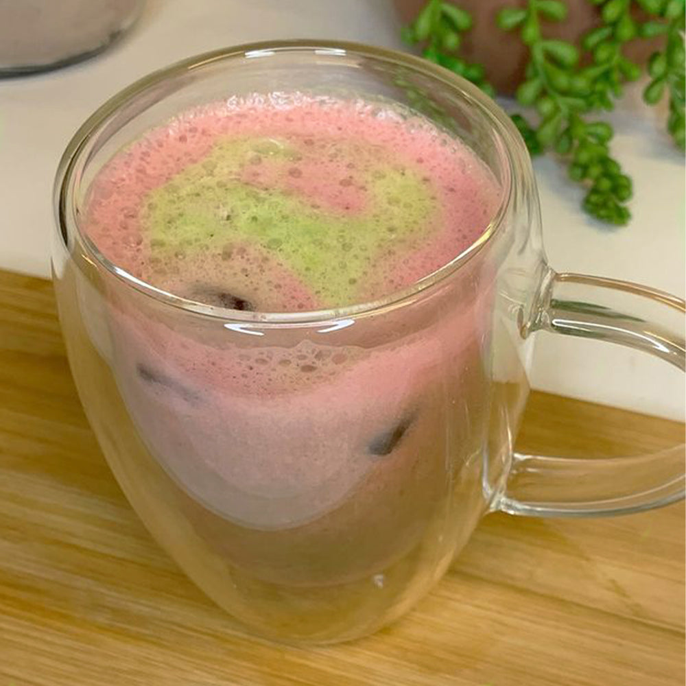 Beetroot & Matcha Ice latte | RECIPE | BLOG | PEAK SUPPS® – Peak Supps